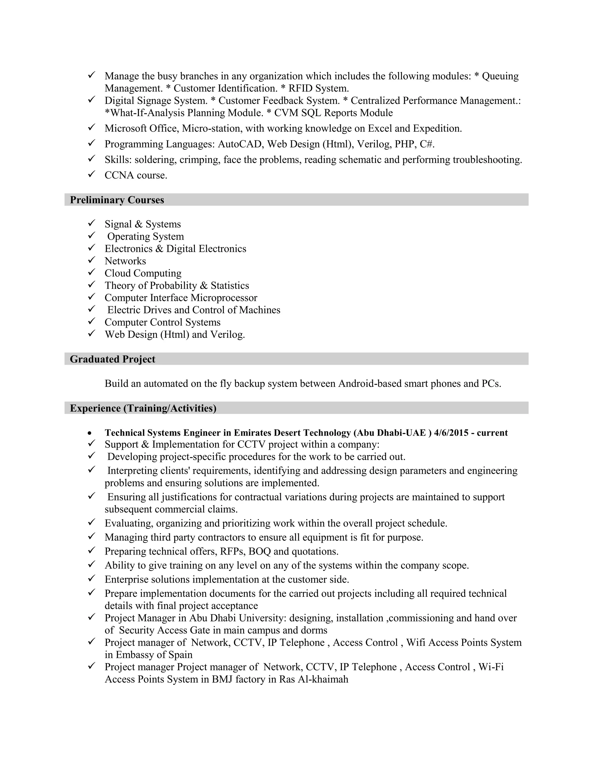 Eng.Ashraf CV | PDF