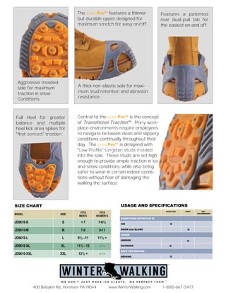 Low-Pro Ice Cleat | PDF