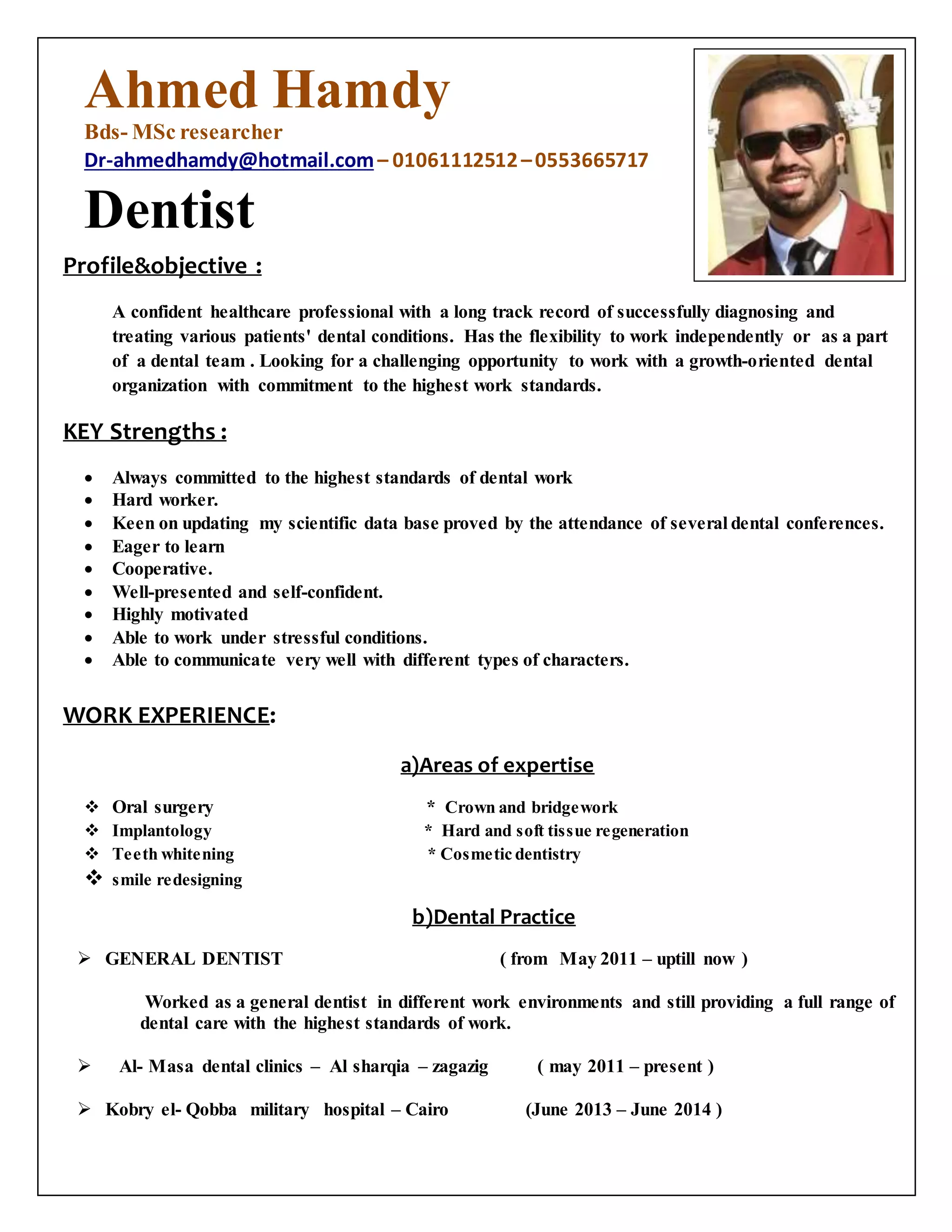 cv ahmed hamdy | PDF