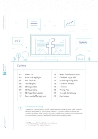 Facebook Marketing Proposal Template Preview | PDF