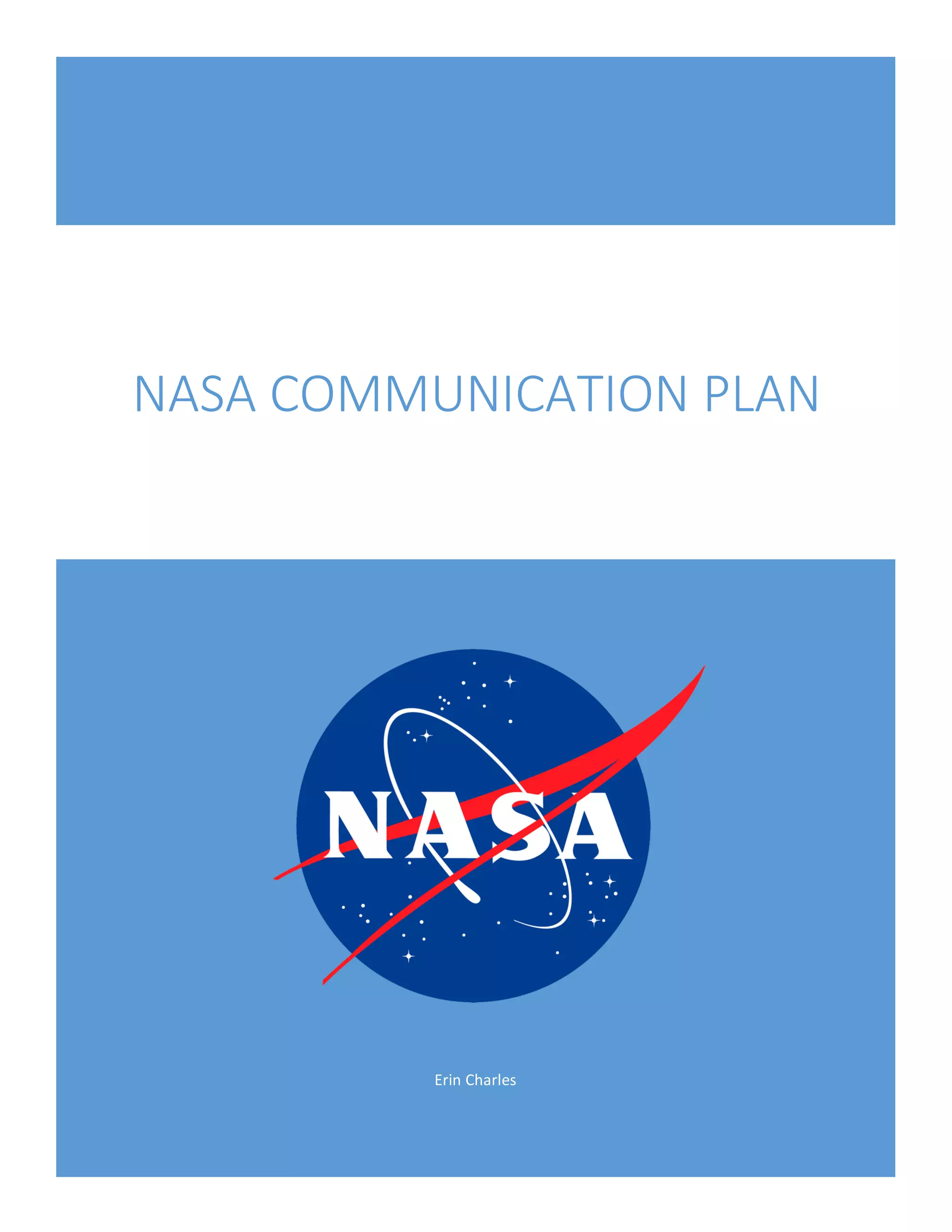 Nasa Communication Plan pdf | PDF
