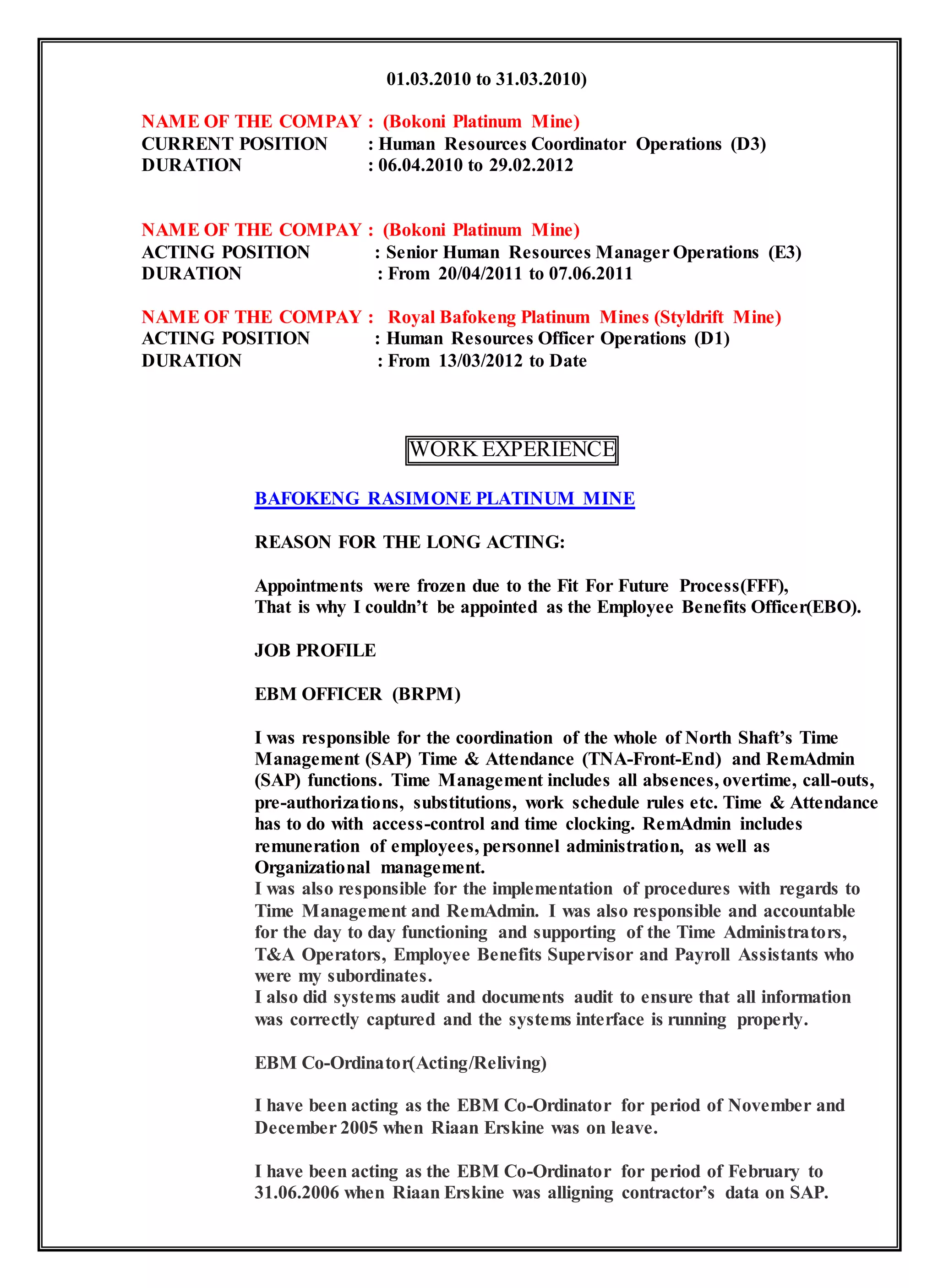 JM Nong's CV | DOCX