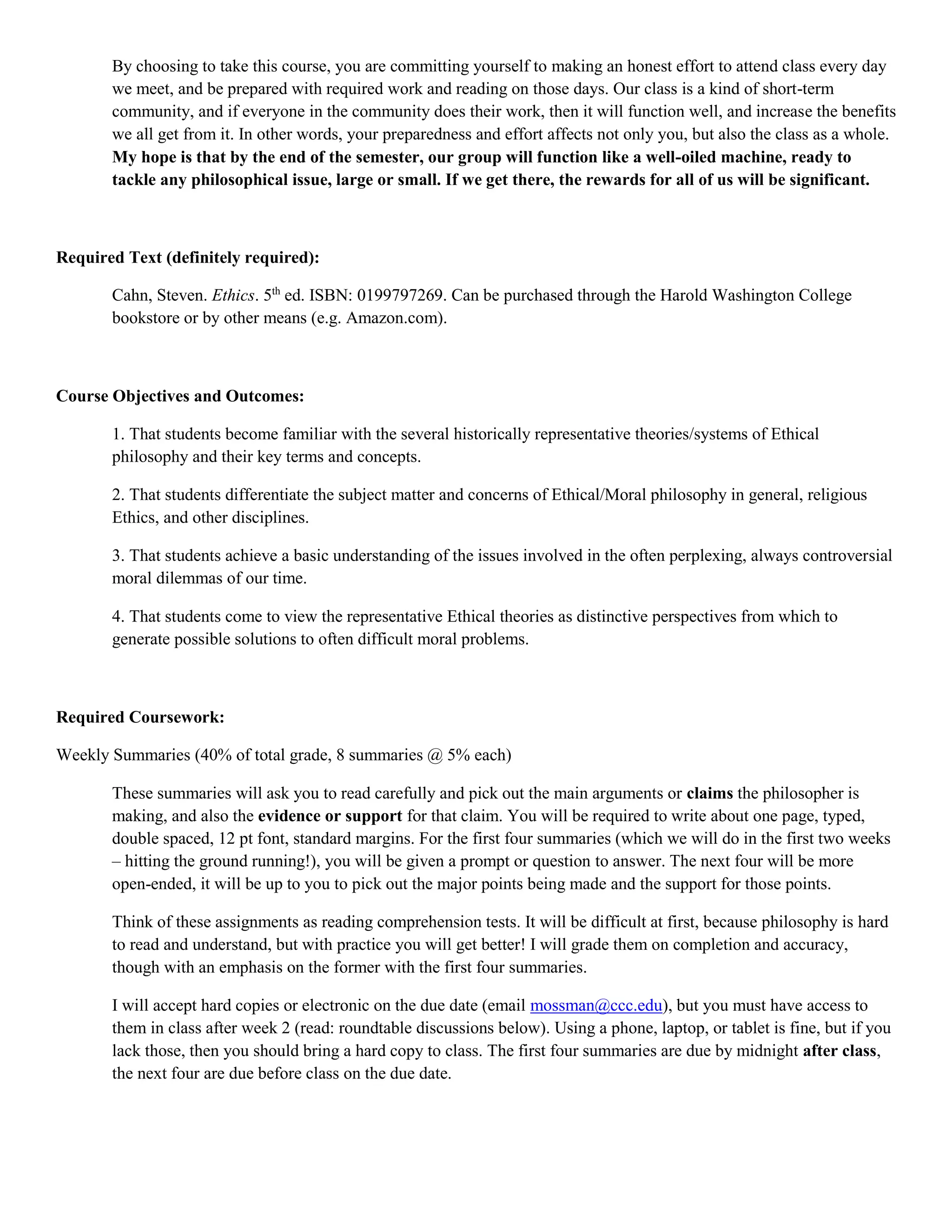 ethics-syllabus-summer2016 | PDF