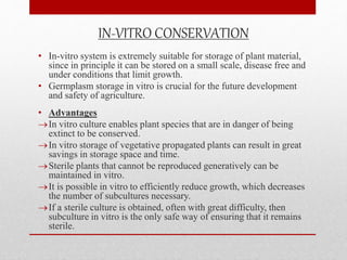 Genetic Preservation of Plant Culture | PPTX
