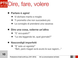 A4 la comunicazione nel testo | PPT
