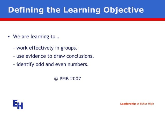 Objectives and success criteria | PPT | Educational Assessment | Education