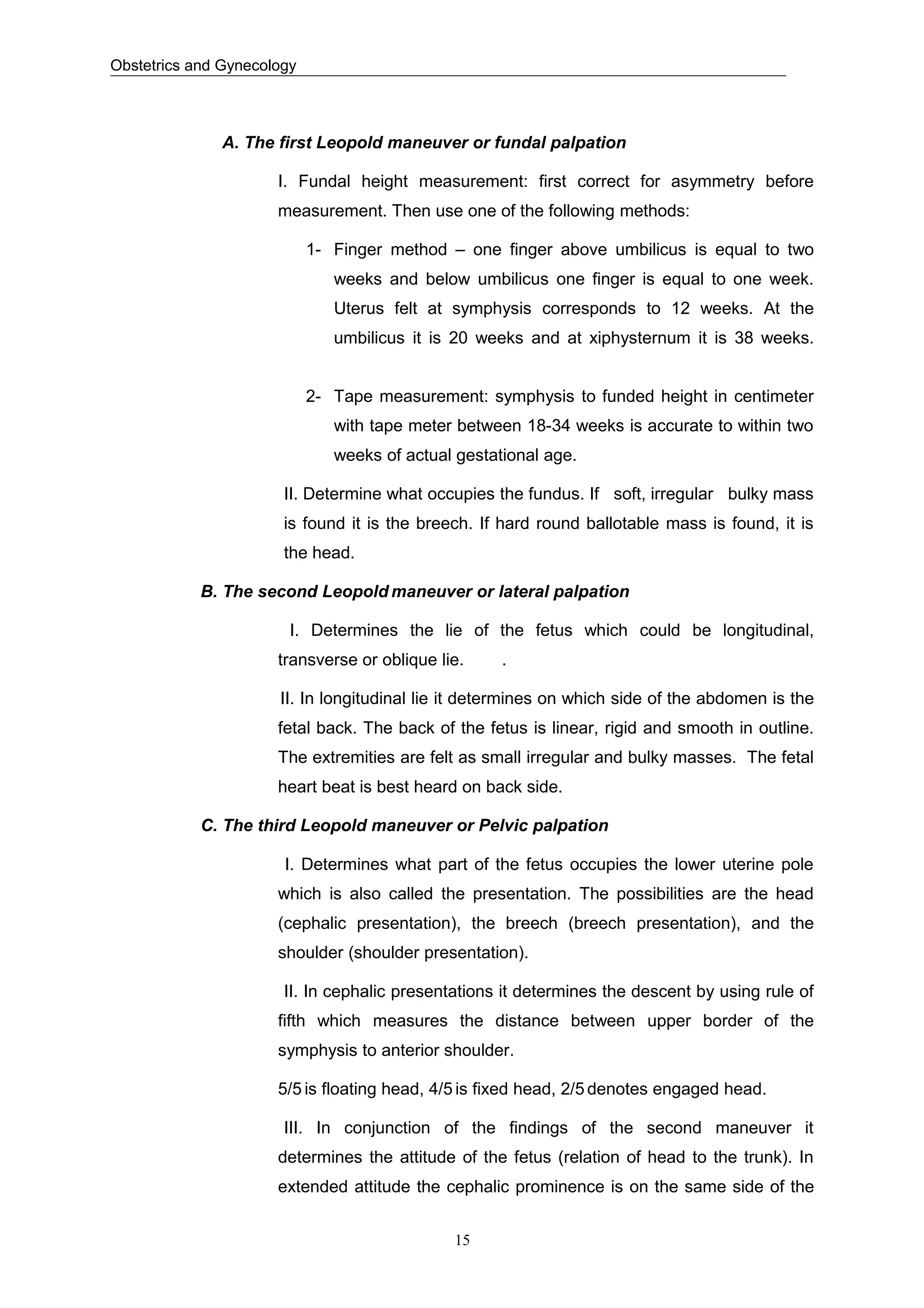 A4 obstetrics note | DOC