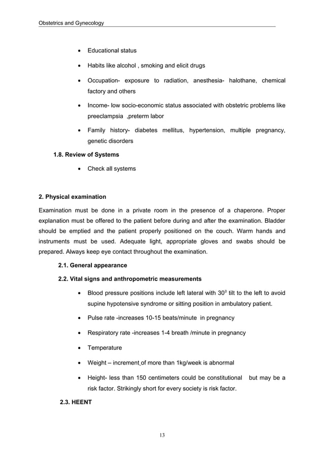 A4 obstetrics note | DOC