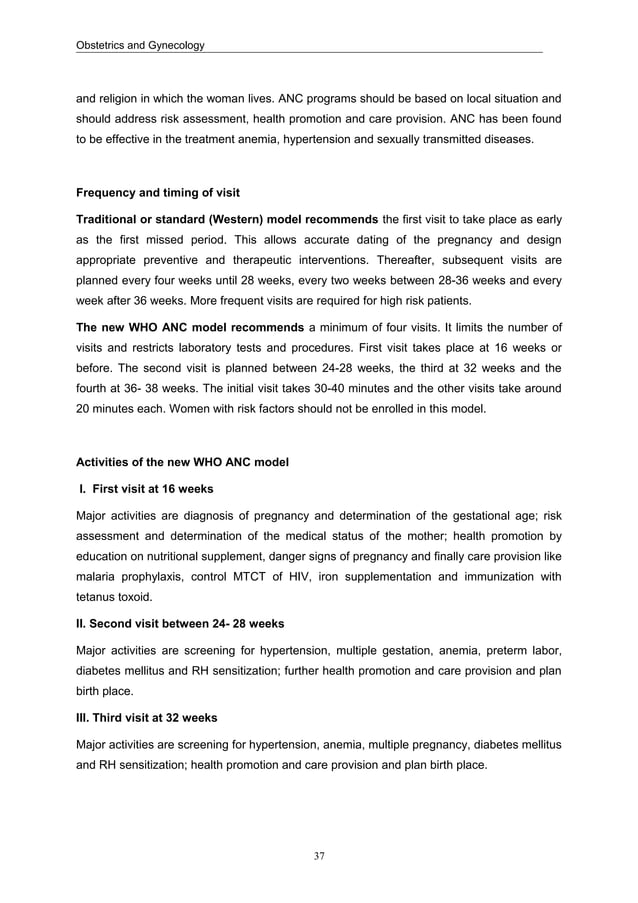 A4 obstetrics note | DOC