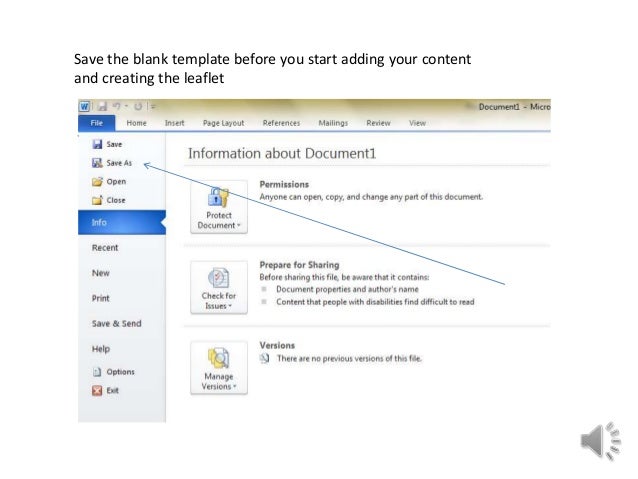 How To Make A Leaflet In Word 2010 Tankmaz