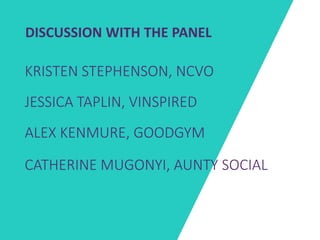 Annual Conference A4: What does the future hold for volunteering ...