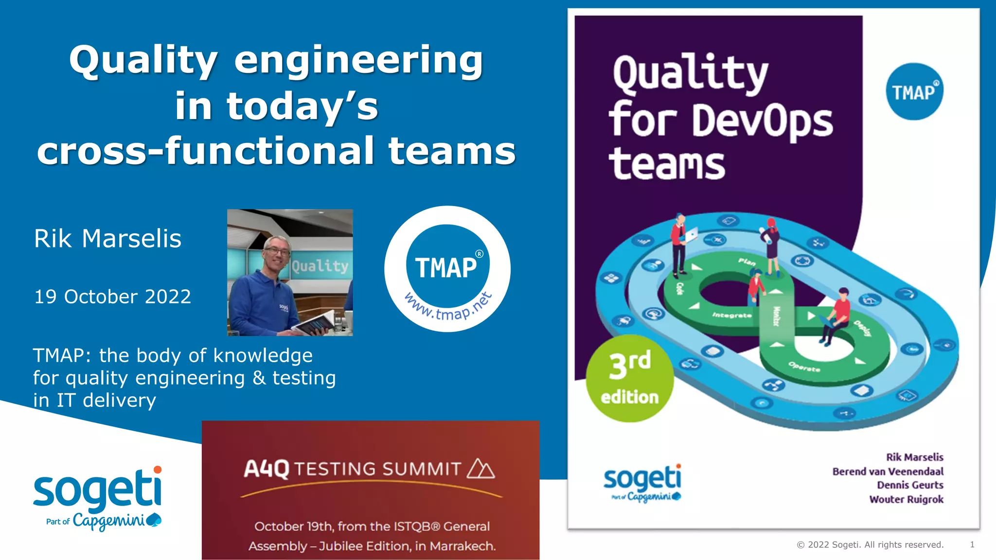 Quality Engineering in today's cross-functTeams with TMAP | PPT