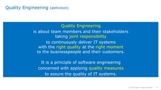 Quality Engineering in today's cross-functTeams with TMAP | PDF