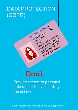 FREE A4 Data Security GDPR Posters-Data Protection part 3 | PDF | Free ...