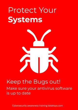 Free Printable A4 Cyber Security Awareness Posters-Malware | PDF