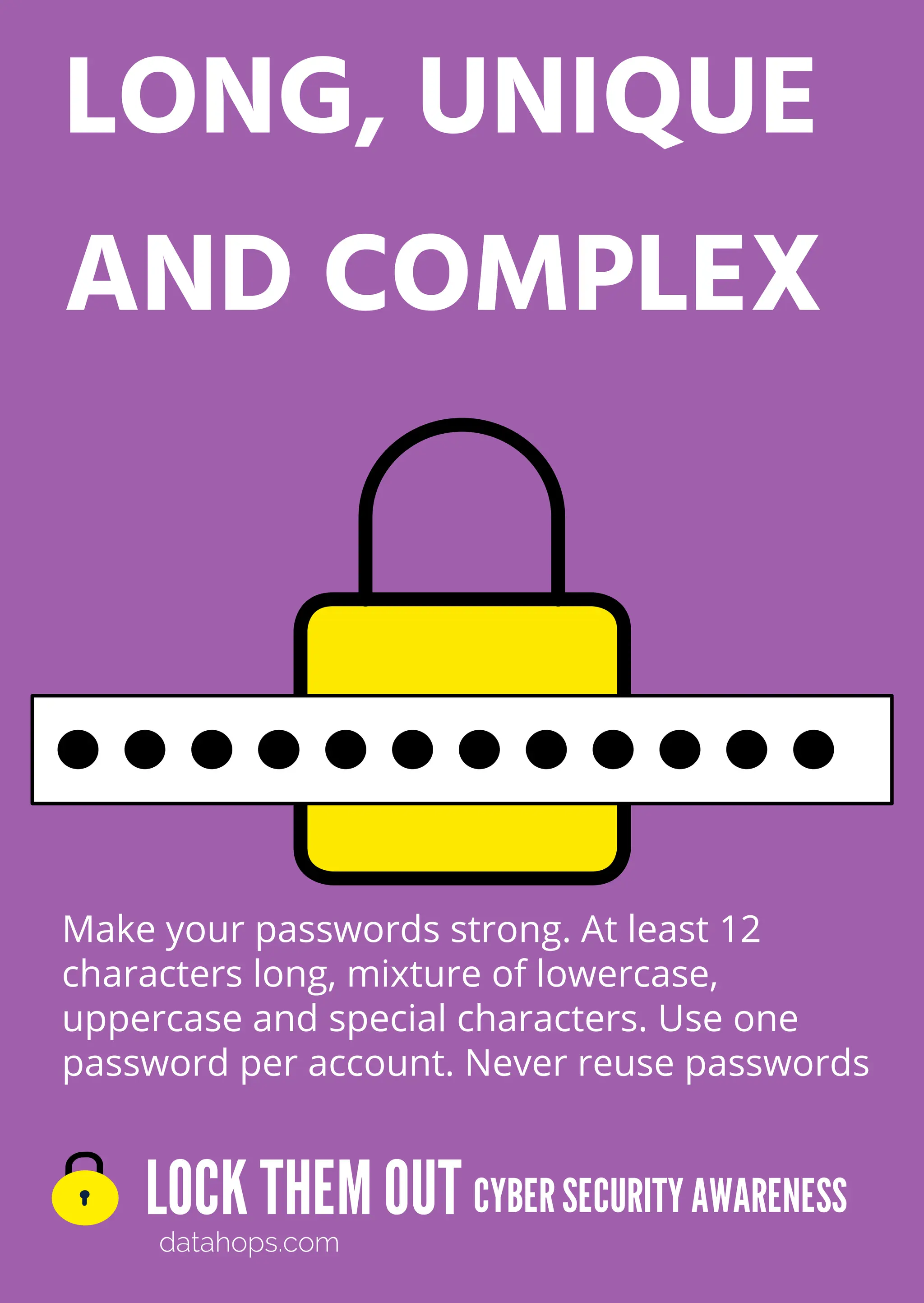 FREE A4 Cyber Security Awareness Posters-Passwords | PDF