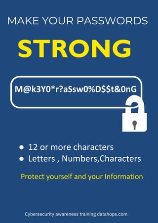 FREE A4 Cyber Security Awareness Posters-Passwords | PDF