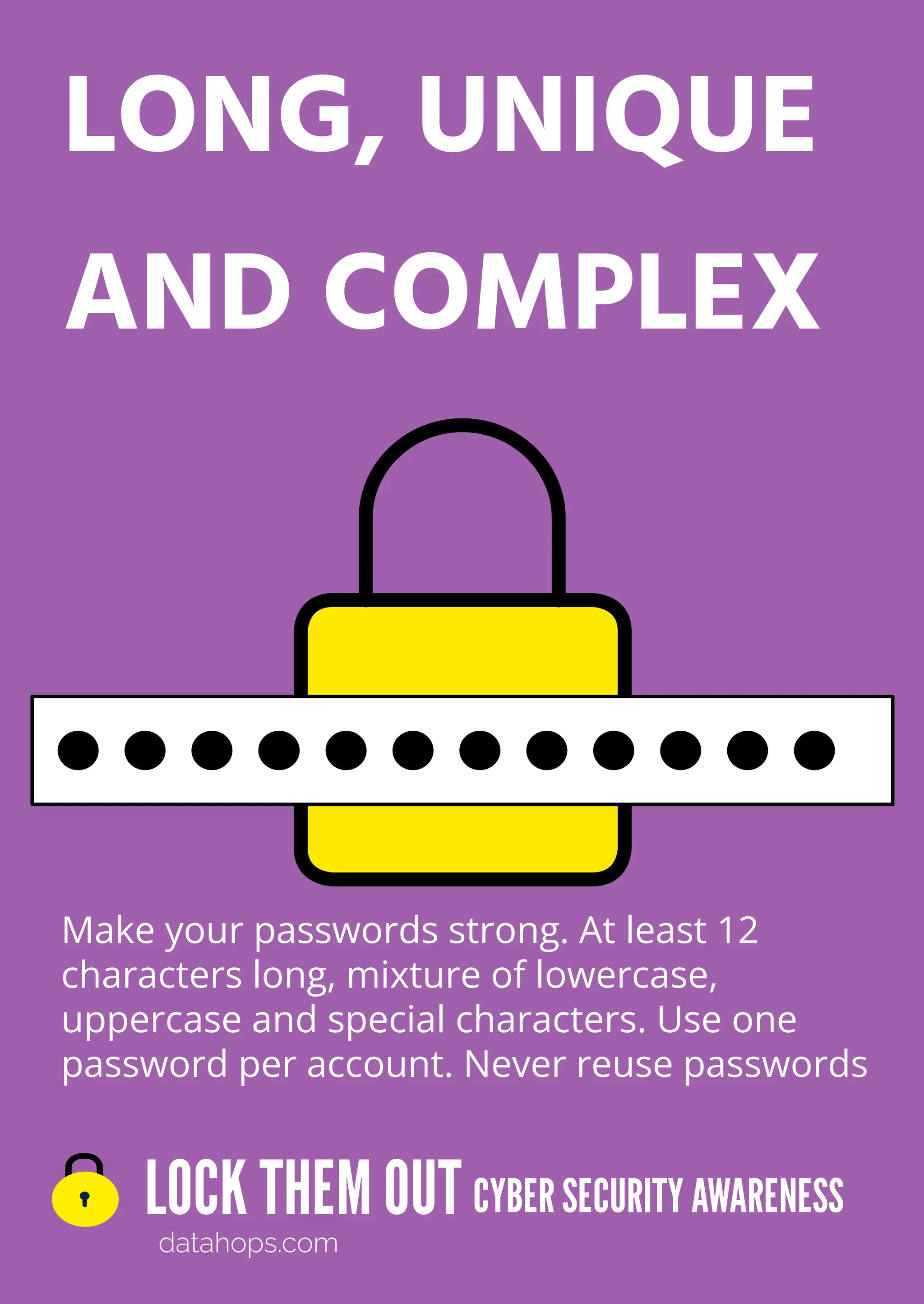 FREE A4 Cyber Security Awareness Posters-Password Security part 3 | PDF