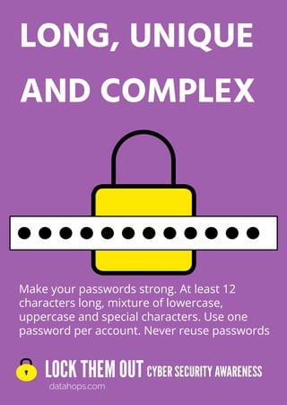 FREE A4 Cyber Security Awareness Posters-Password Security part 3 | PDF