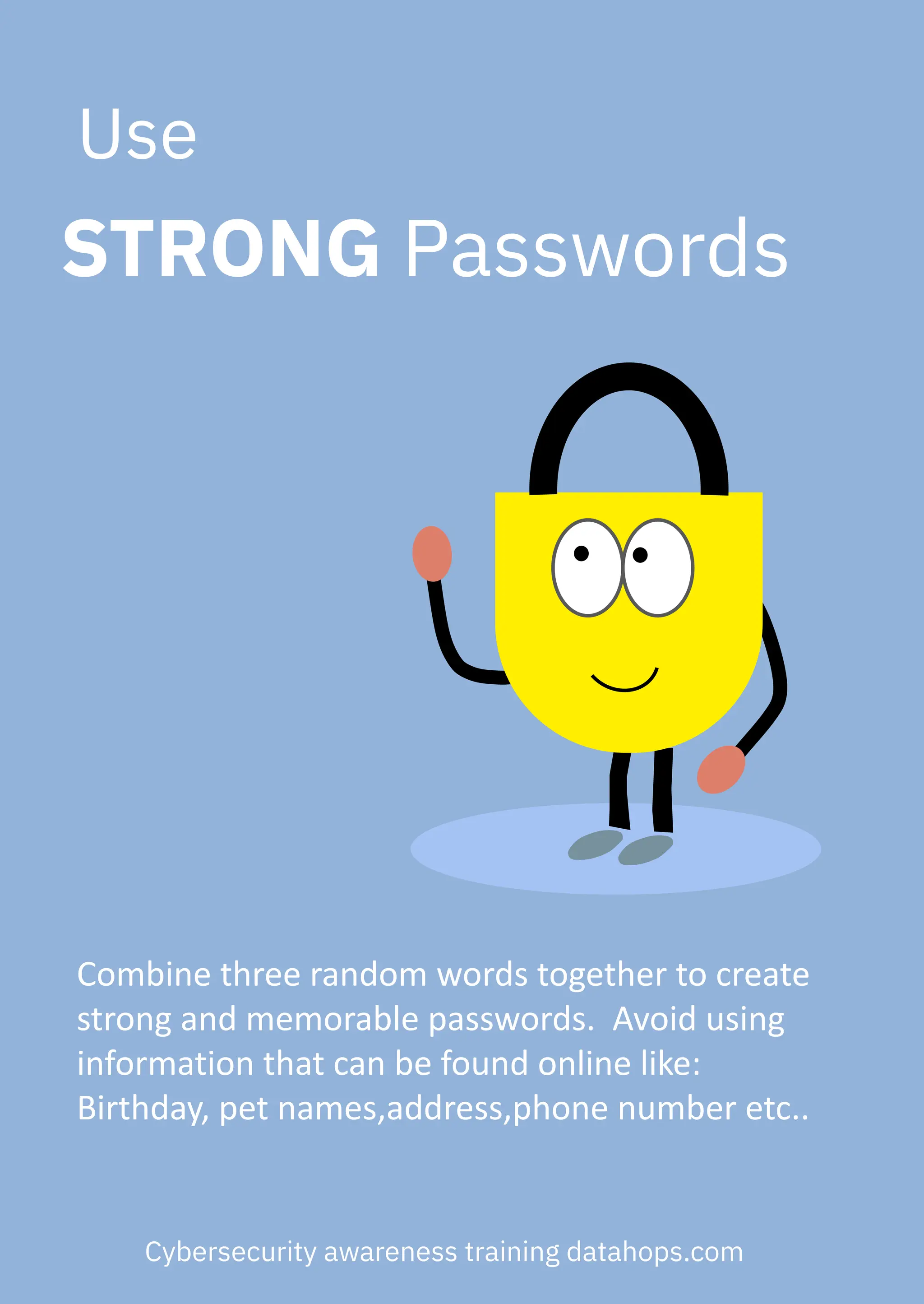 FREE A4 Cyber Security Awareness Posters-Passwords part 5 | PDF