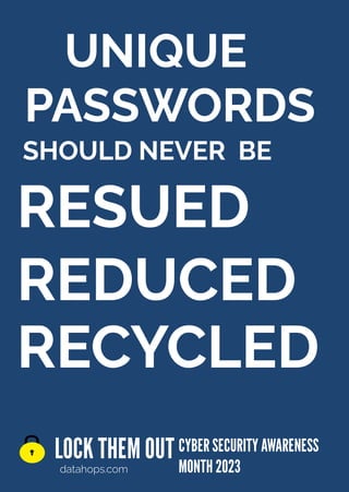 FREE A4 Cyber Security Awareness Posters-Passwords part 5 | PDF