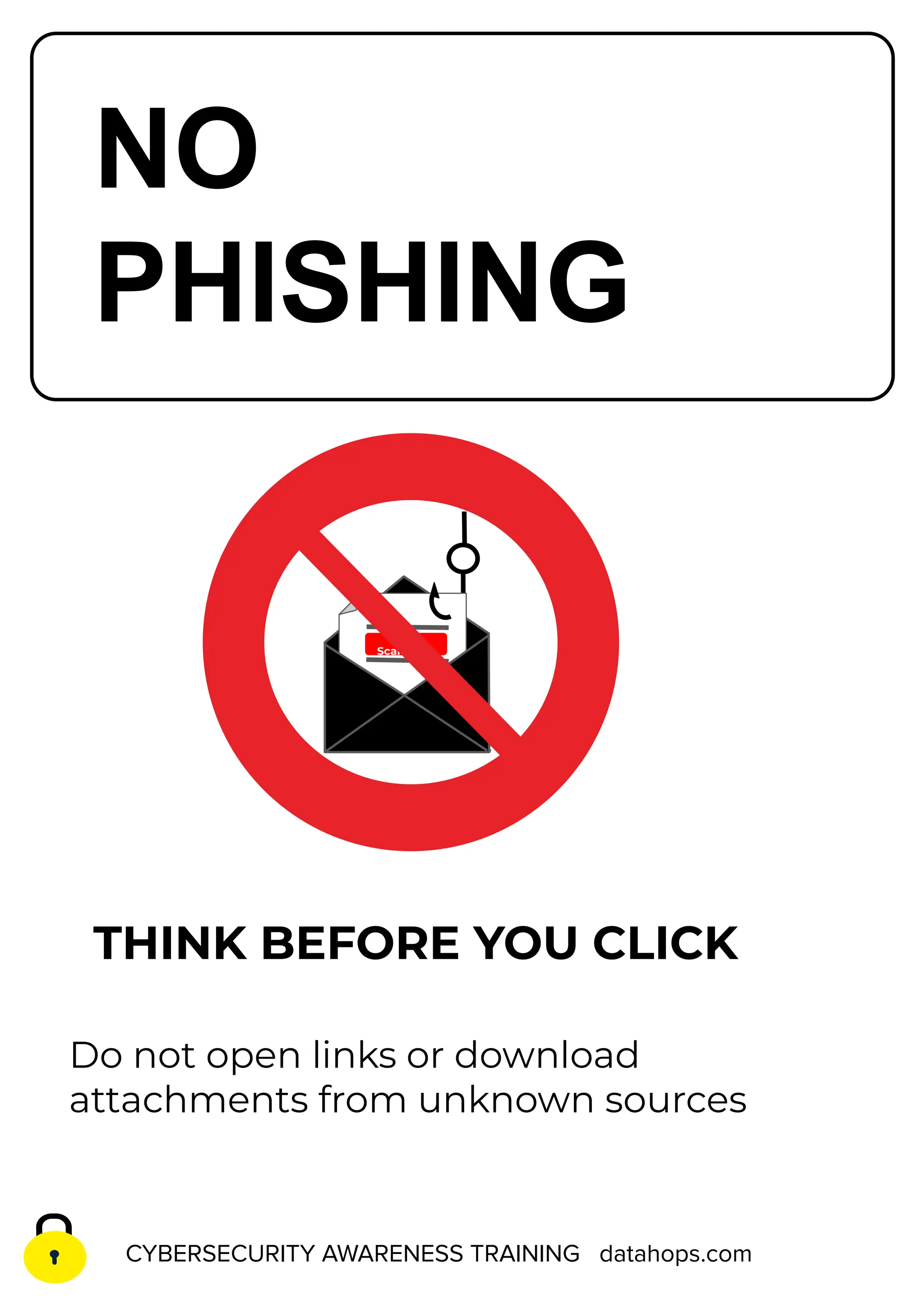 FREE A4 Cyber Security Awareness Posters-Phishing part 1 | PDF