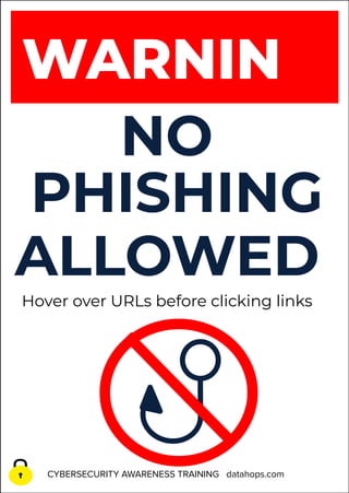 FREE A4 Cyber Security Awareness Posters-Phishing part 1 | PDF