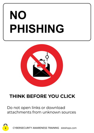 FREE A4 Cyber Security Awareness Posters-Phishing part 1 | PDF