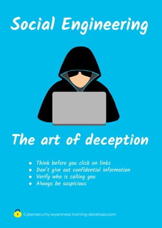 FREE A4 Cyber Security Awareness Posters-Social Engineering | PDF
