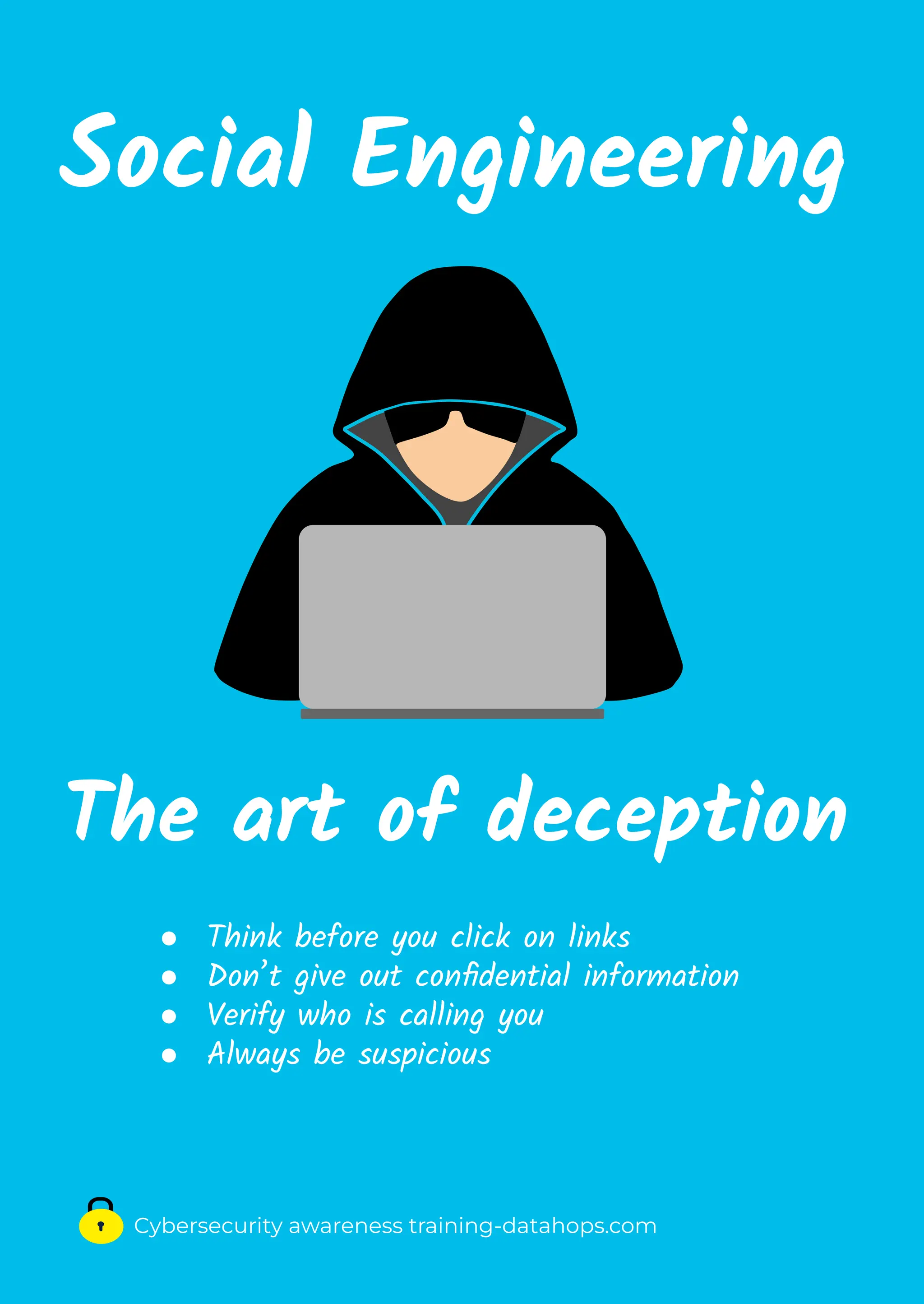 Free A4 Cyber Security Awareness Posters-Social Engineering part 1 | PDF