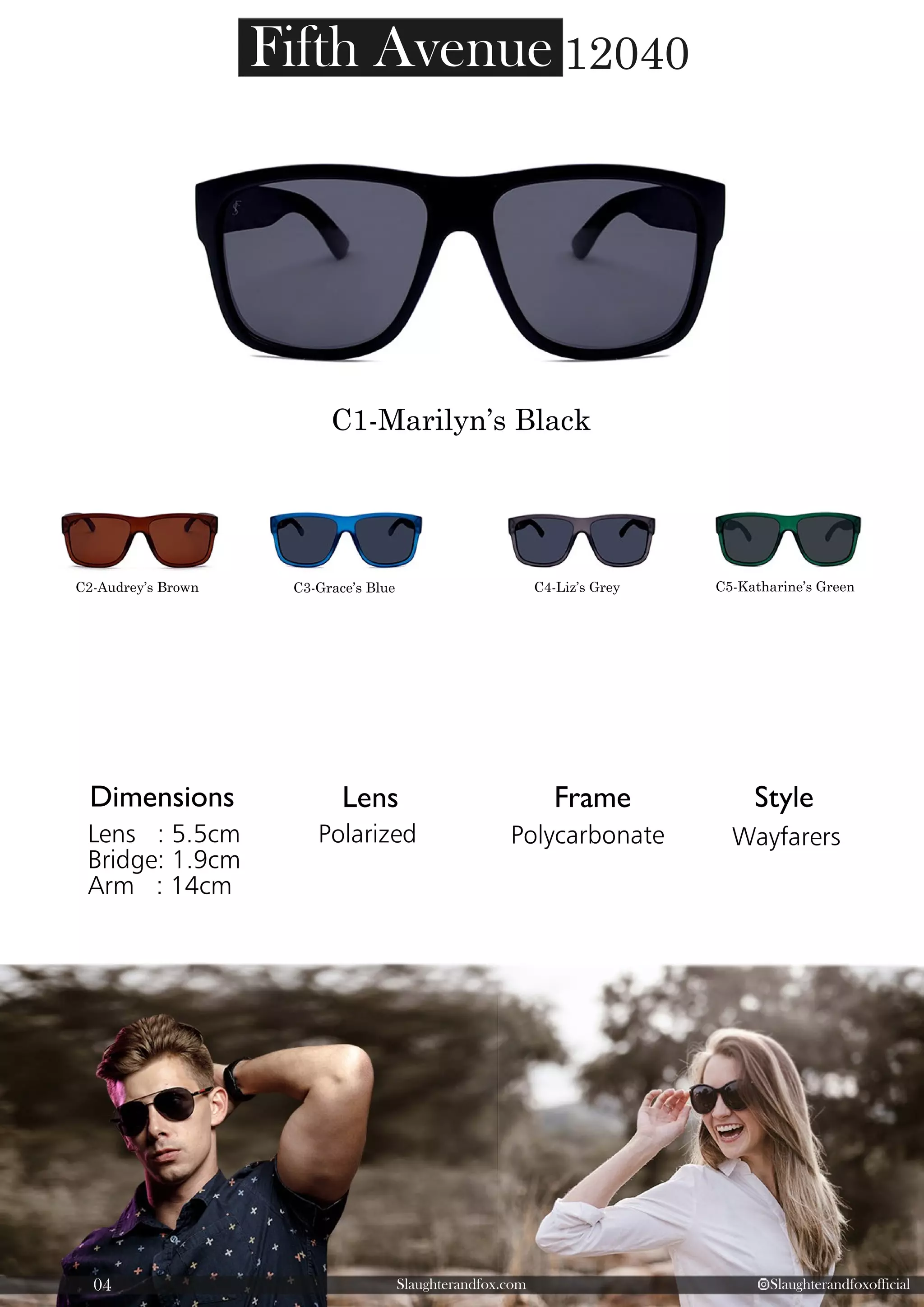 Slaughter & Fox Sun glasses Collection 2021 | PDF