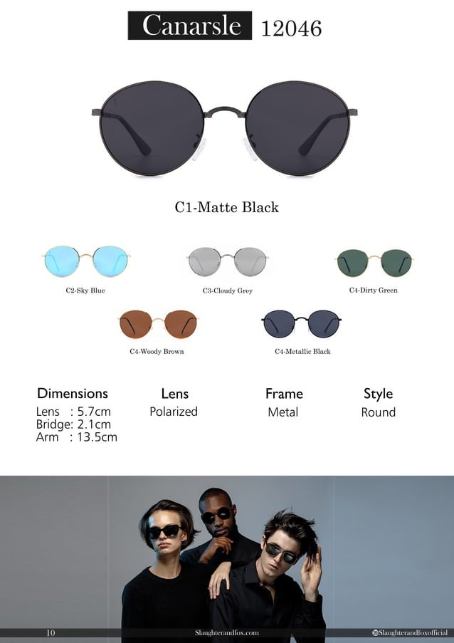 Slaughter & Fox Sun glasses Collection 2021 | PDF