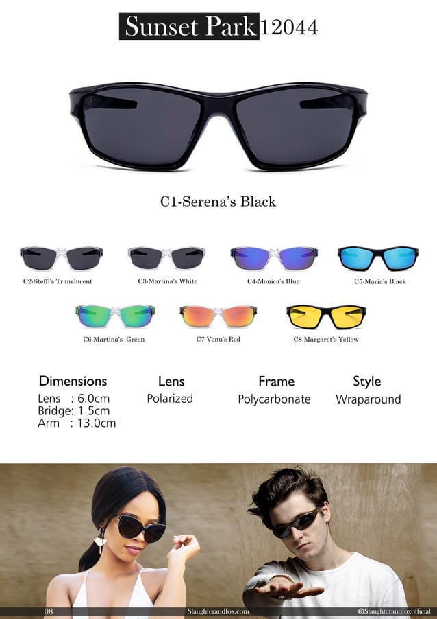 Slaughter & Fox Sun glasses Collection 2021 | PDF