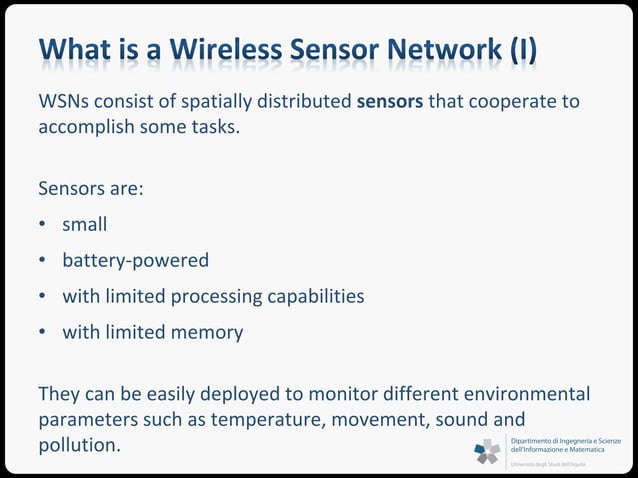 Architecture 4 Wireless Sensor Networks | PPT