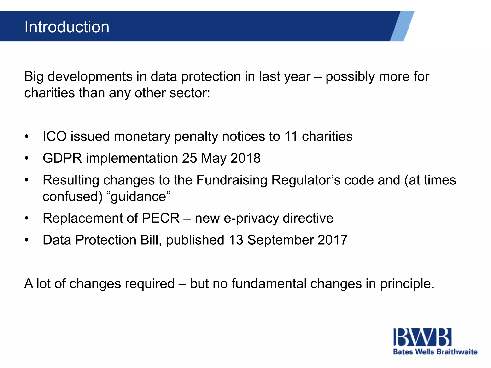 A5: Data protection: Your charity's biggest risk? | PPTX
