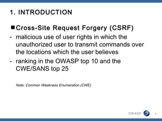 OWASP Serbia - A5 cross-site request forgery | PPT
