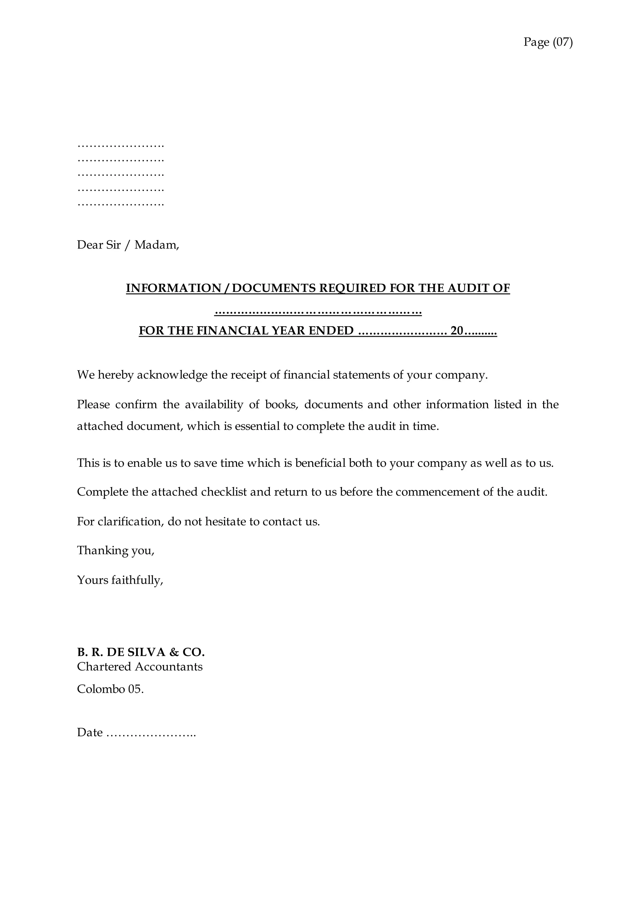 A 5 - Documents Request Letter.doc