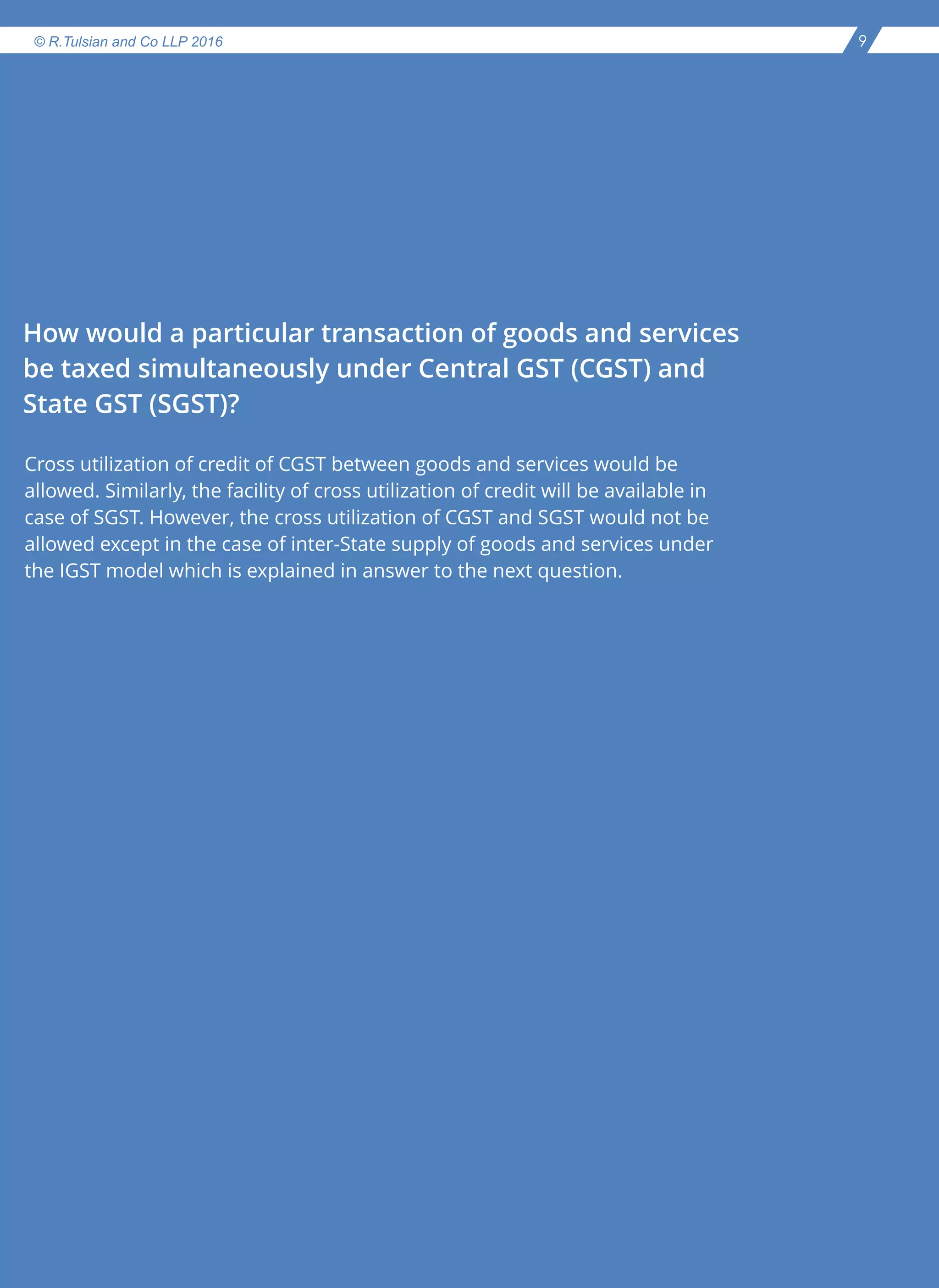 Roadmap to GST | PDF