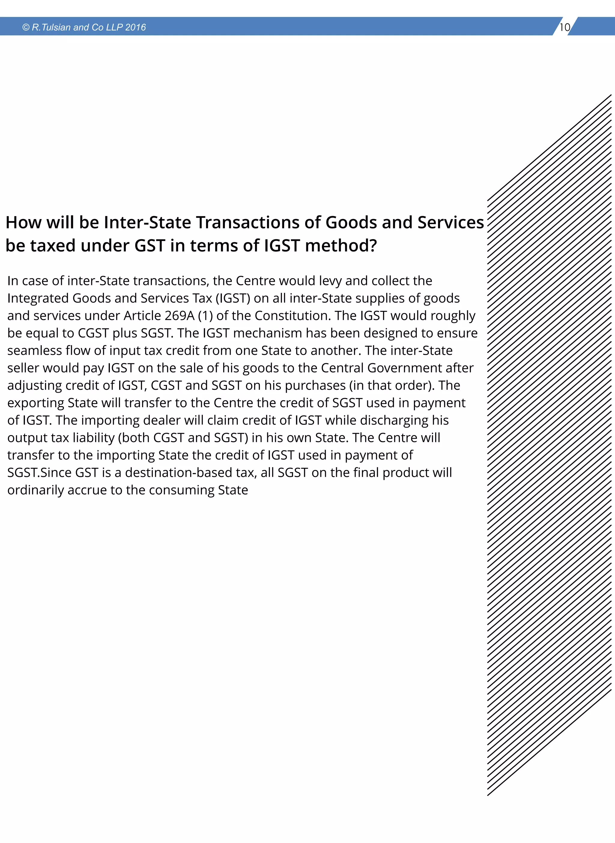 Roadmap to GST | PDF