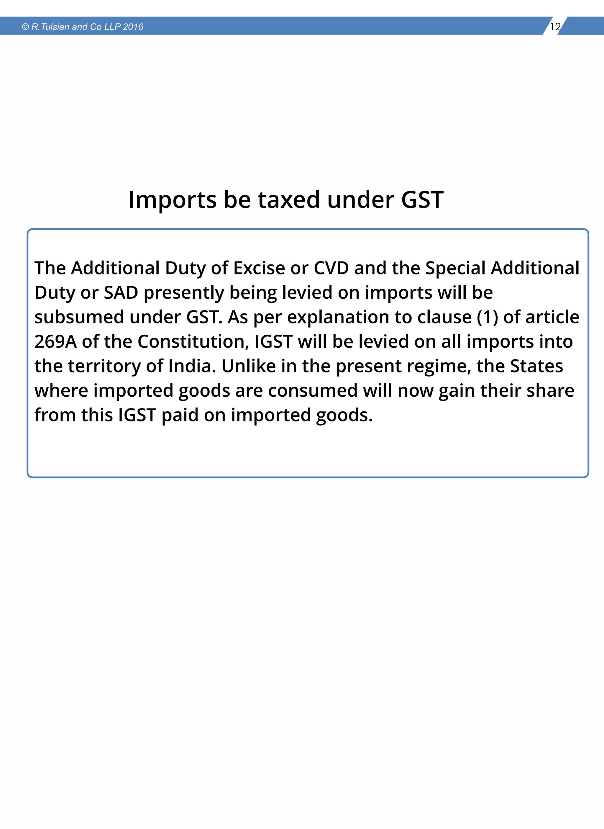Roadmap to GST | PDF