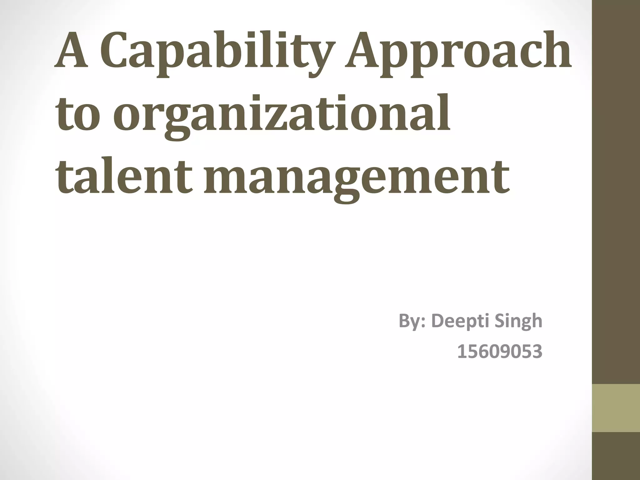 Capability Approach | PPTX