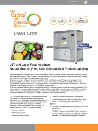 LaserFood LMS1 LITE (English) | PDF