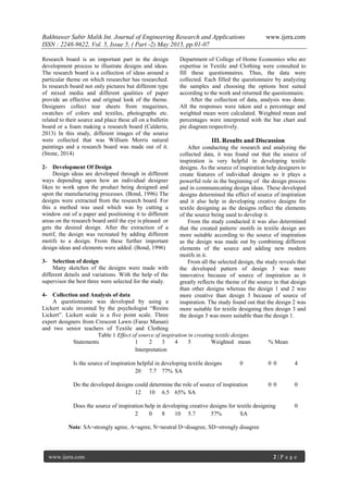 Role of Inspiration in Creating Textile Design | PDF