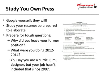 Job Winning Interviews | PPT