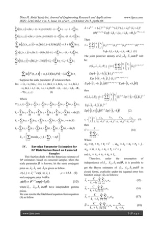 Bayesian and Non Bayesian Parameter Estimation for Bivariate Pareto Distribution Based on ...