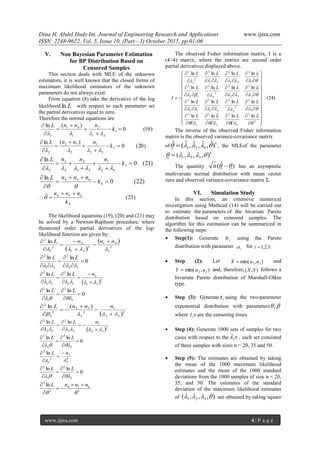 Bayesian and Non Bayesian Parameter Estimation for Bivariate Pareto Distribution Based on ...