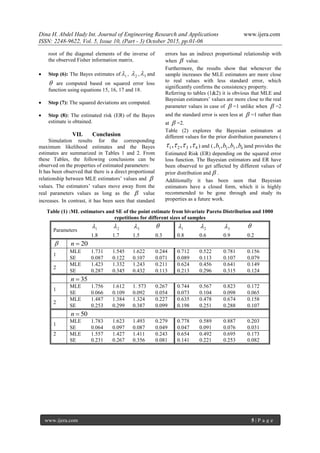 Bayesian and Non Bayesian Parameter Estimation for Bivariate Pareto Distribution Based on ...
