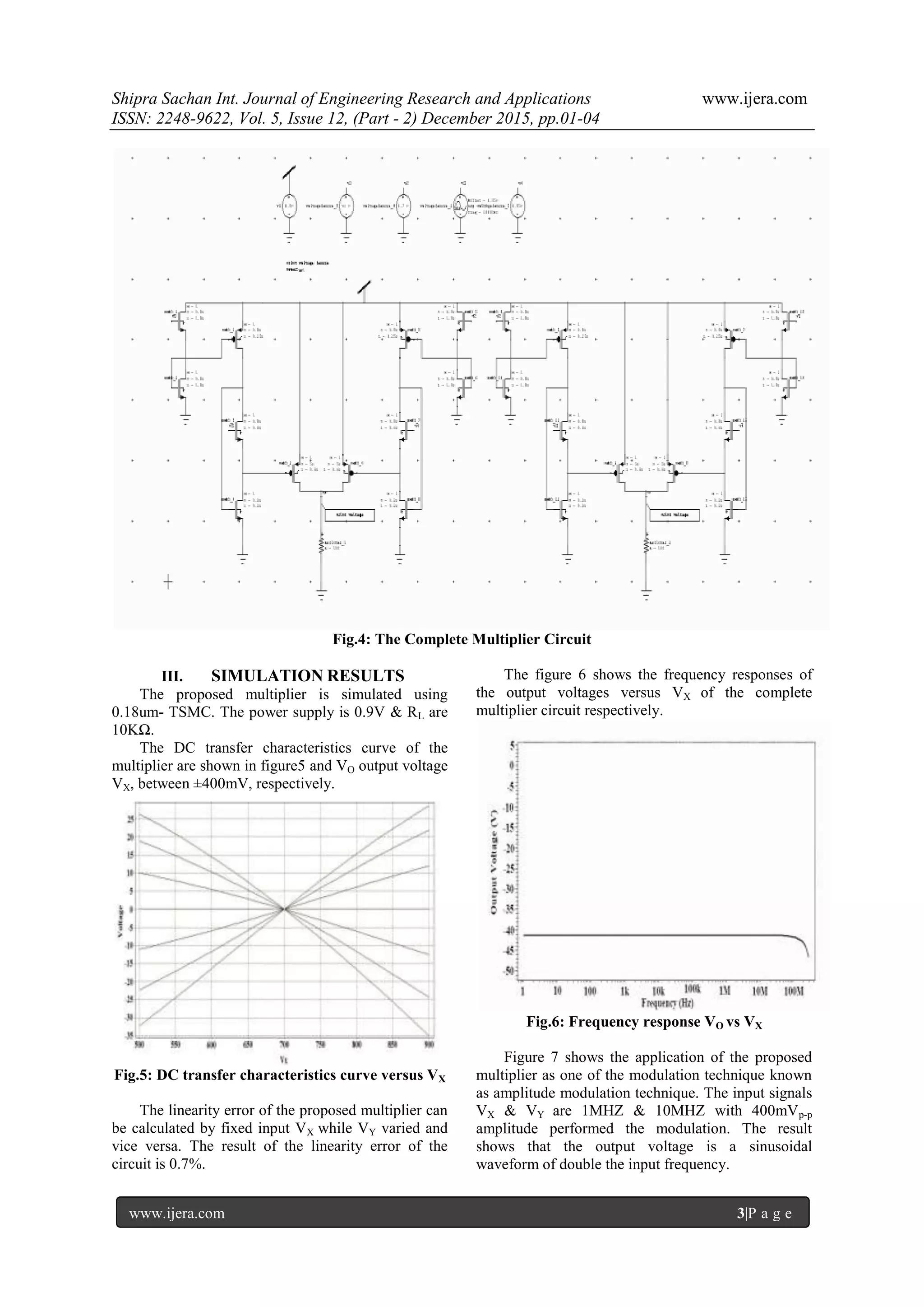 Low Power Cmos Analog Multiplier Pdf