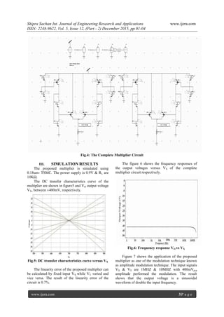 Low Power CMOS Analog Multiplier | PDF