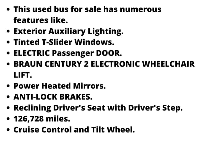 Non Emergency Medical Transport Bus For Sale | Call 516-333-7483 | How ...